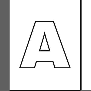 Lettres majuscules imprimables. Alphabet imprimable. 26 pages. Contours ...