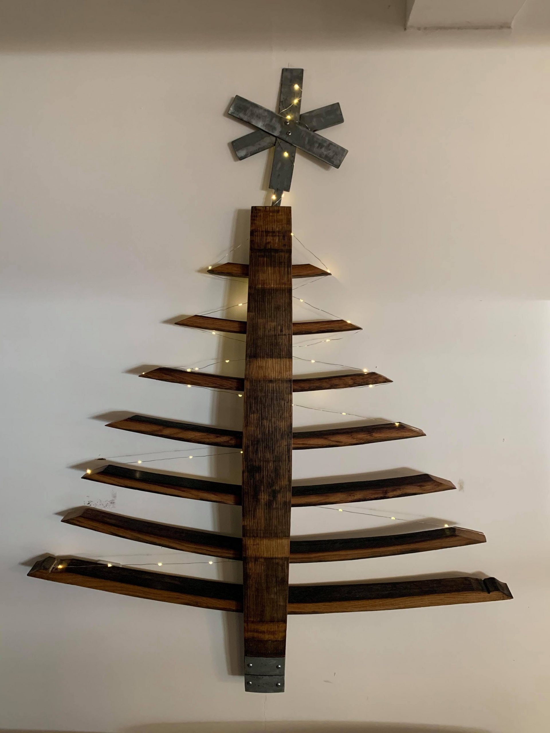 Wine Barrel Stave Christmas Trees