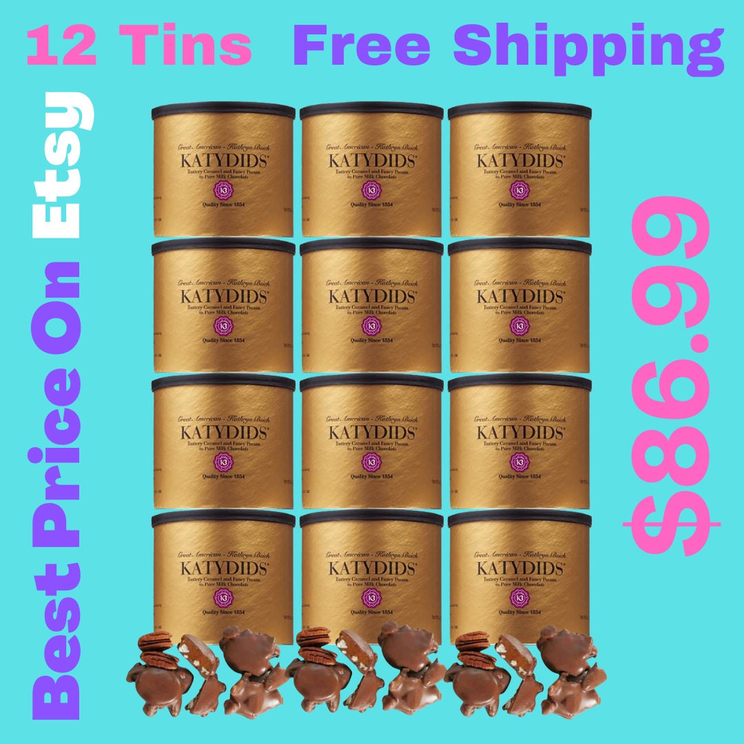 1 Case of Katydids Candy 12 Tins Delivered W/ UPS Ground Tracking ...