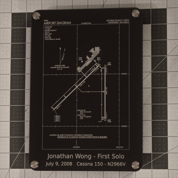 First Solo Flight Custom First Solo Award Clear Acrylic on | Etsy
