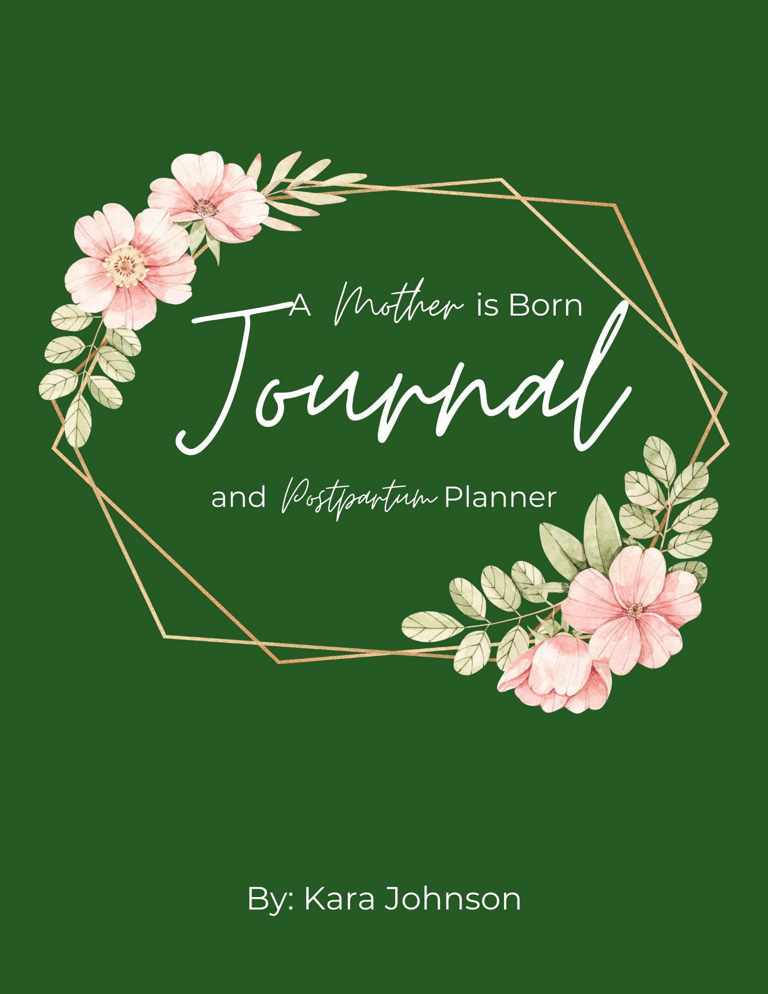 A Mother is Born Journal and Postpartum Planner-printable/digital ...