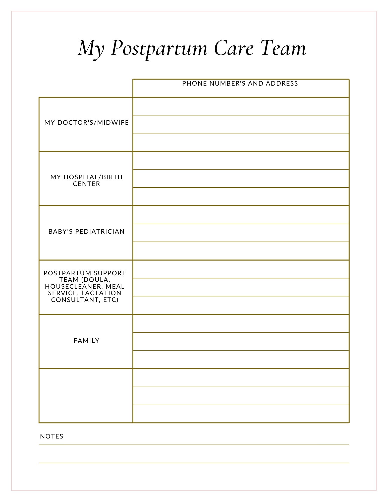 A Mother is Born Journal and Postpartum Planner-printable/digital ...