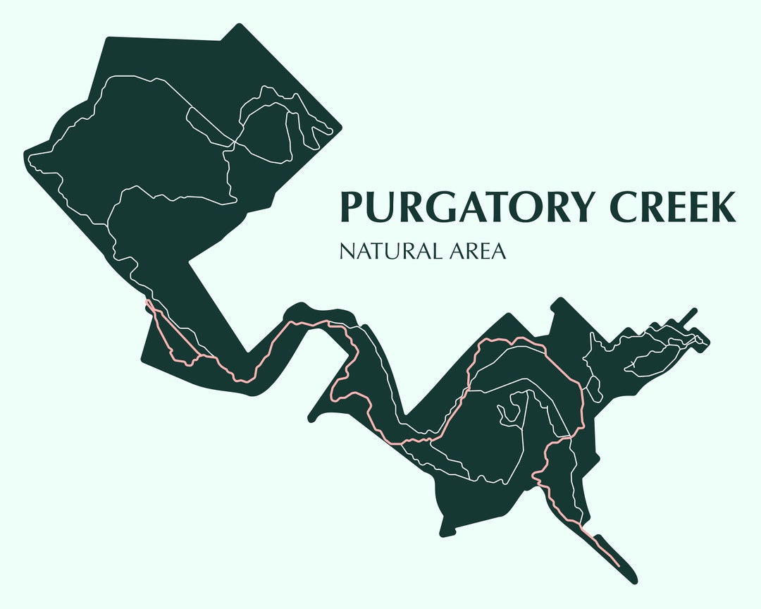 Custom Trail Map Hiking Trail Park National Park - Etsy