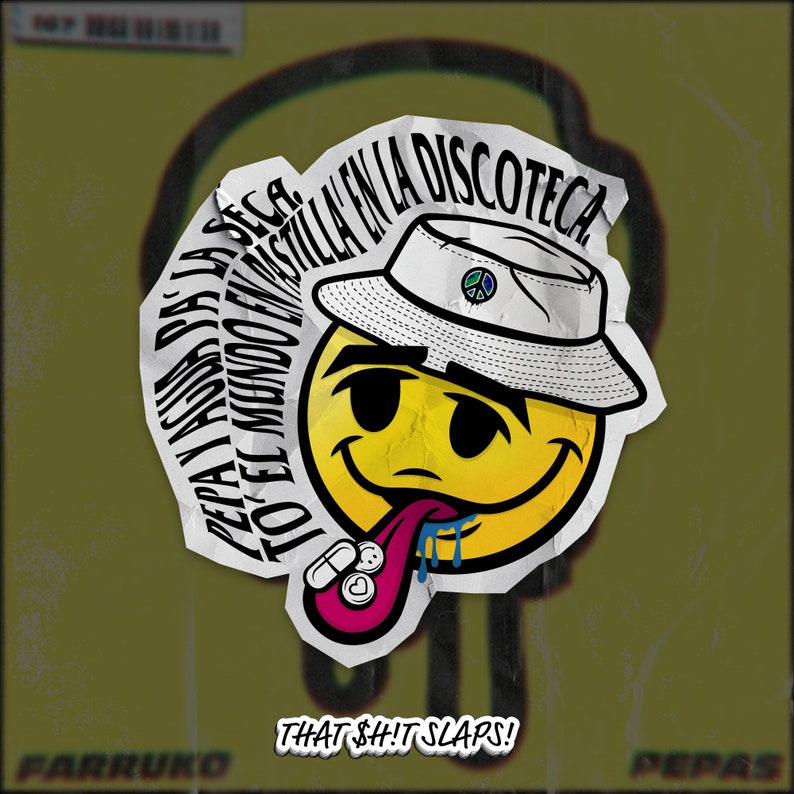 Pepas - Farruko - Song Lyric - Sticker / Magnet - Music - Inspired ...