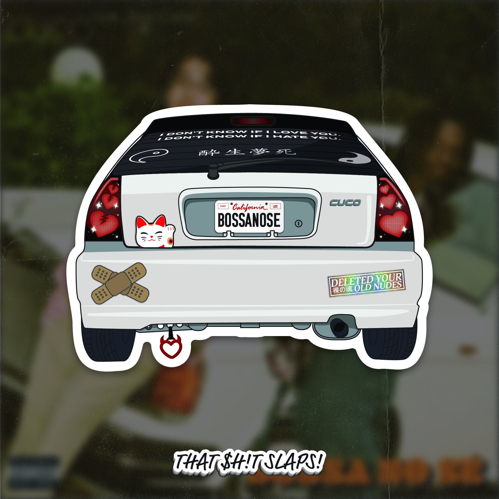 Bossa No Sé Cuco Ft. Jean Carter Song Lyrics Sticker or Magnet Music ...