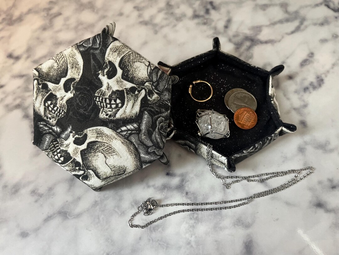 Cute Fabric Travel Valet, Trinket Tray, Catchall, Small Items Storage ...
