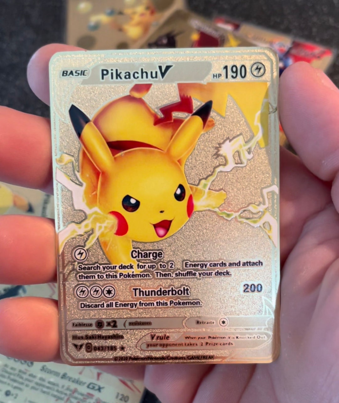 Gold Metal Pikachu Custom Pokemon Card Vmax Gx Ex Rare Shiny Etsy UK Gold Metal Pikachu Custom Pokemon Card Vmax Gx Ex Rare Shiny Etsy UK