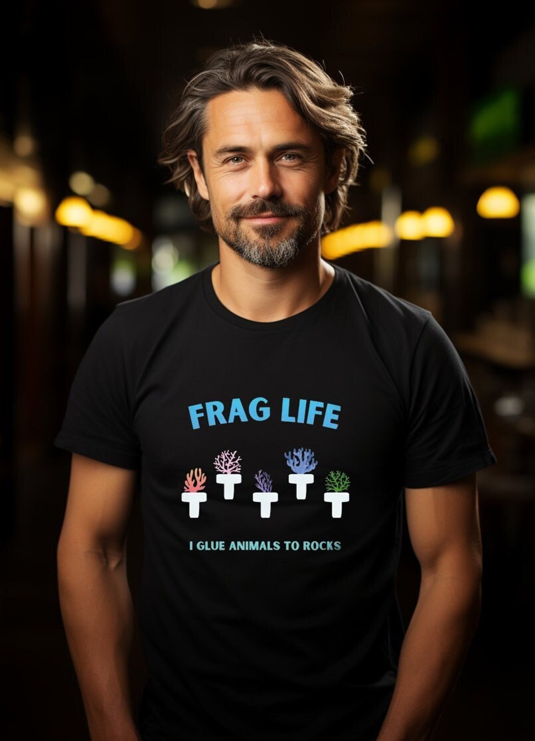 Frag Life Shirt - Coral Reef Saltwater Shirt, Funny Aquarium Shirt ...