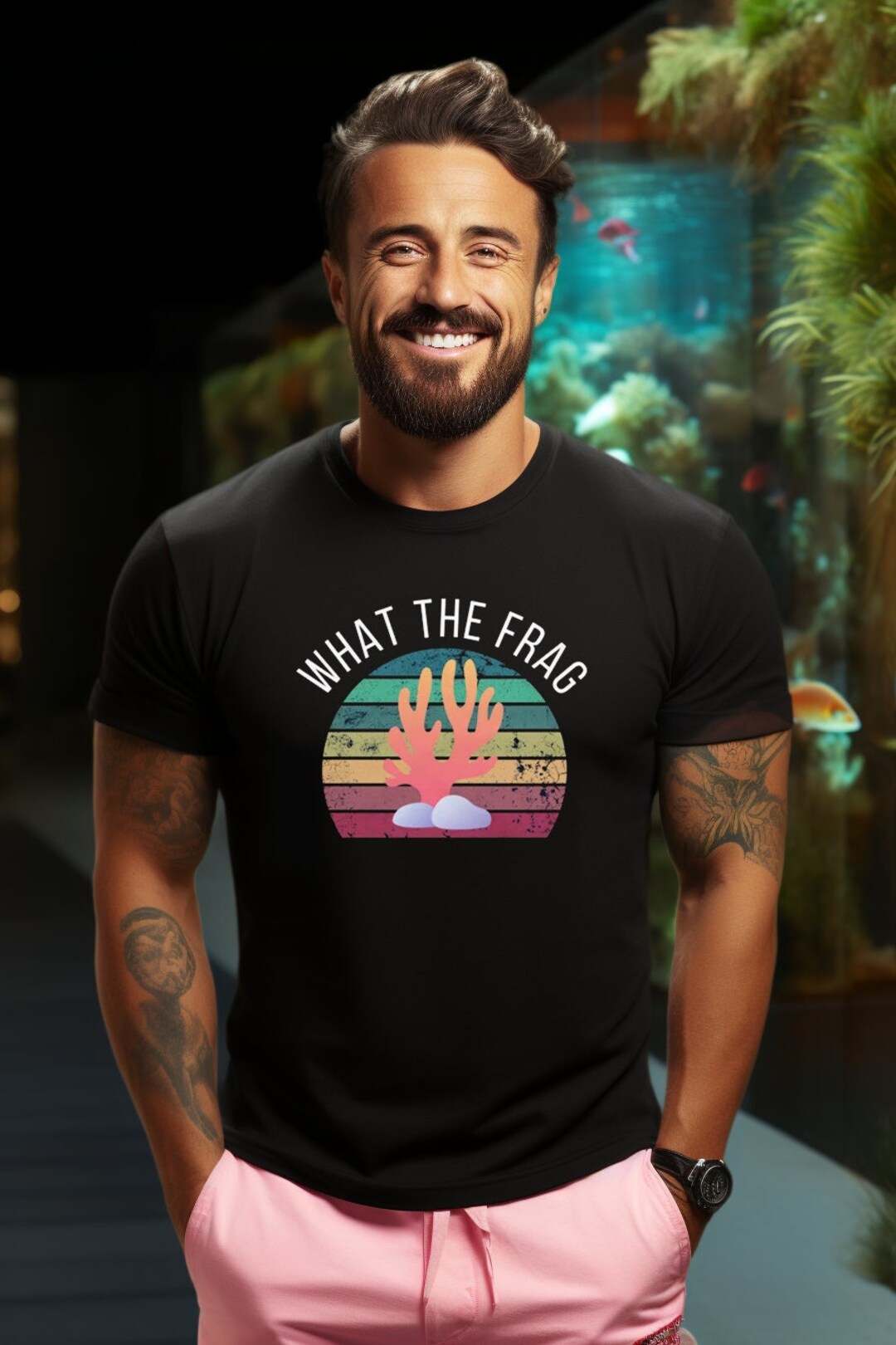 What the Frag Shirt - Coral Reef Saltwater Shirt, Funny Aquarium Shirt ...