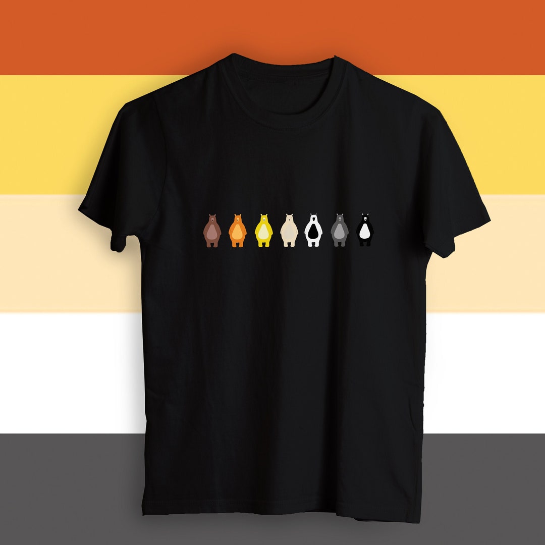 Bear Pride Flag Colours T-shirt Teddy Bears & Cub Shirt Bear Pride ...
