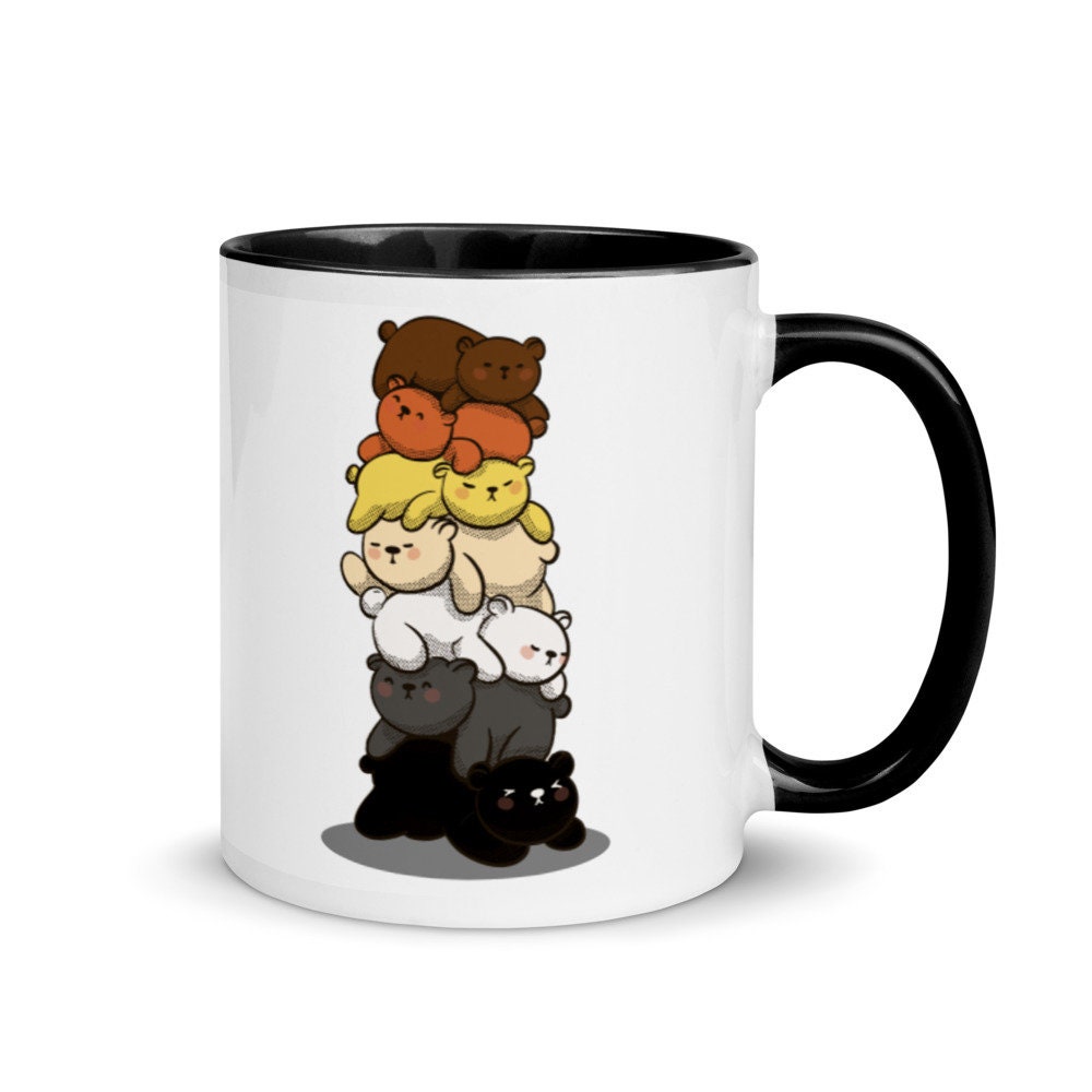 Gay Bear Pride Flag Colors for Gay Bear Cubs Mug Gift for Gay Bear ...