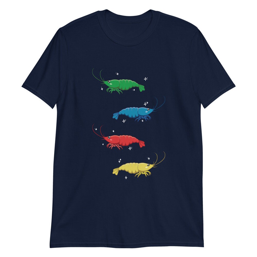 Cute Shrimp Shirt Unisex T-shirt Aquarium Gift Shirt Hobby Red Cherry ...