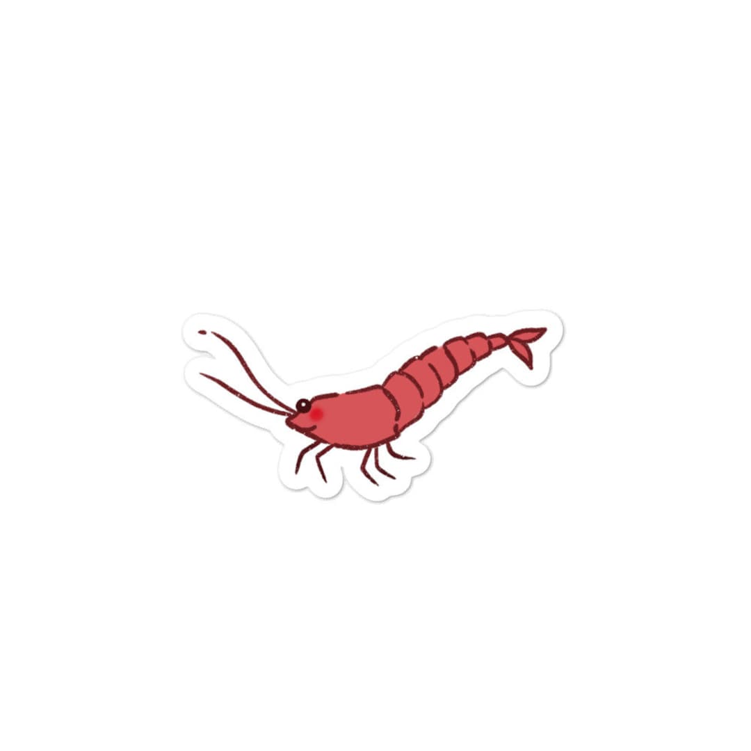 Red Cherry Shrimp Sticker Shrimp Sticker Aquarium Gift Shirt Hobby ...
