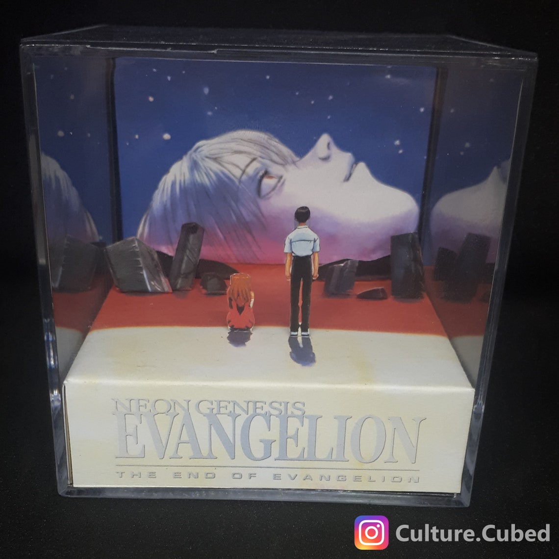 Neon Genesis Evangelion Cube Diorama | Etsy