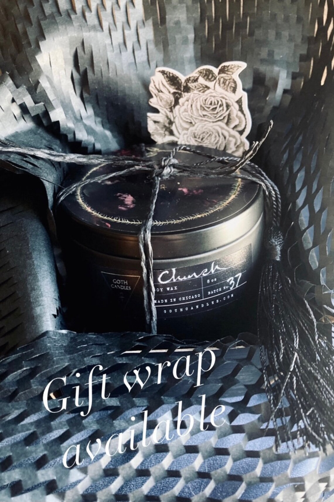 Sea Air Musk FULL MOON Goth Candles Black Premium Soy | Etsy
