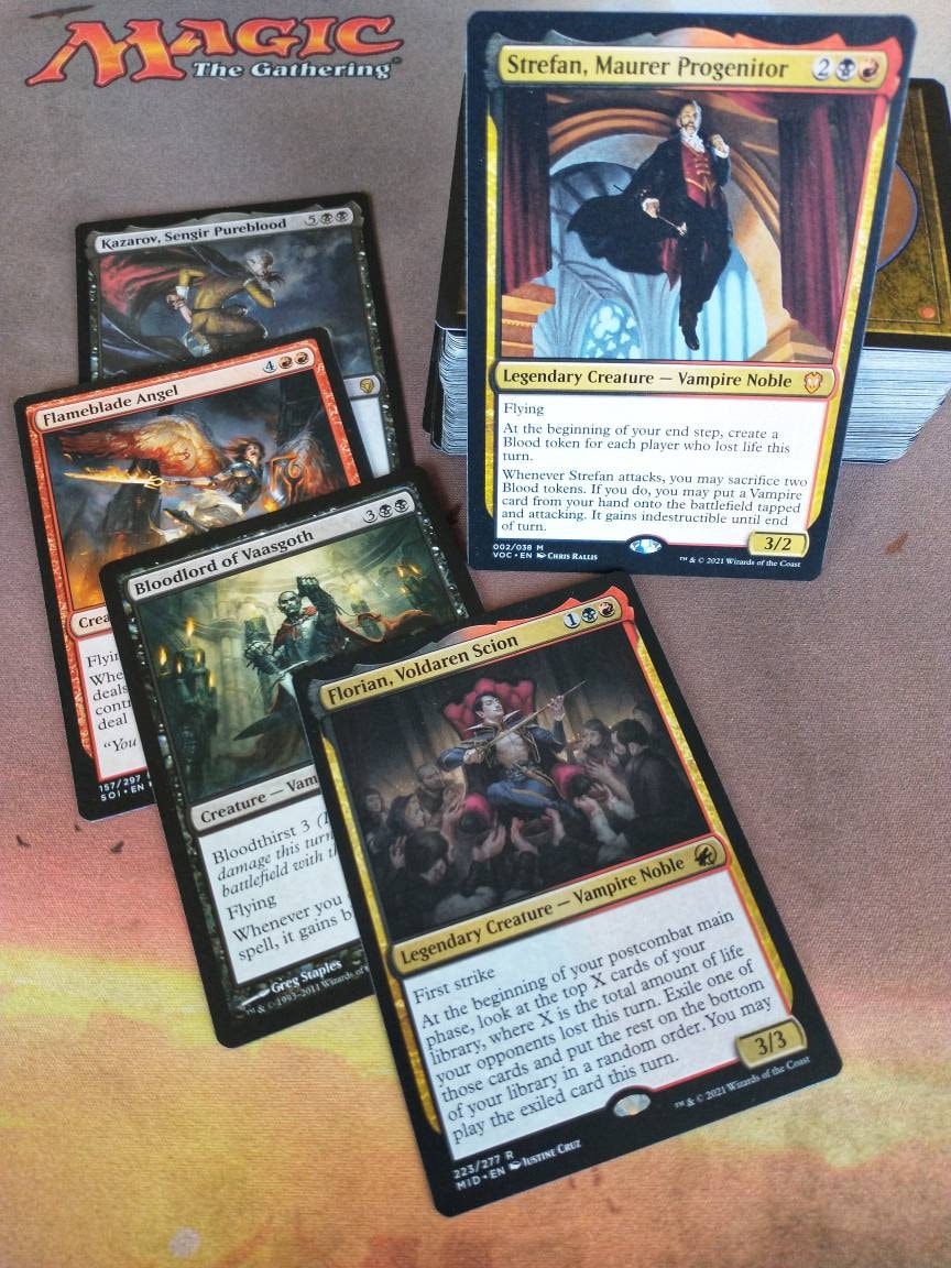 Bloodthirsty Vampires Vampire Tribal EDH Commander Deck Premade for ...