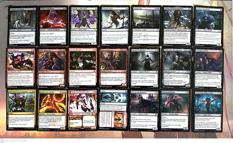 Bloodthirsty Vampires Vampire Tribal EDH Commander Deck Premade for ...