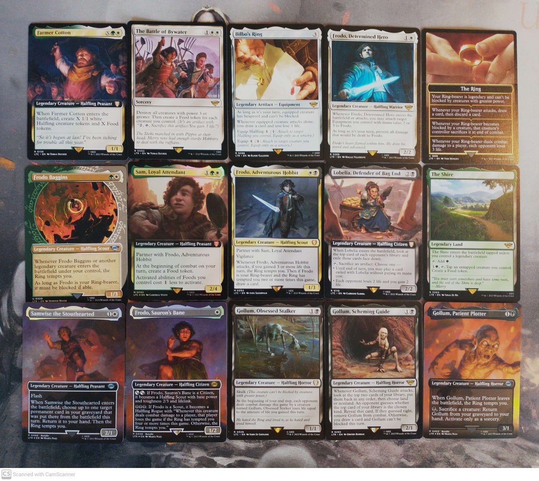 Frodo & Sam, Hobbits and Food 100 Card Lotr Commander EDH Deck Ready to ...