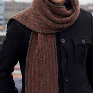 Knitting Pattern: Reversible Herringbone Scarf - Etsy