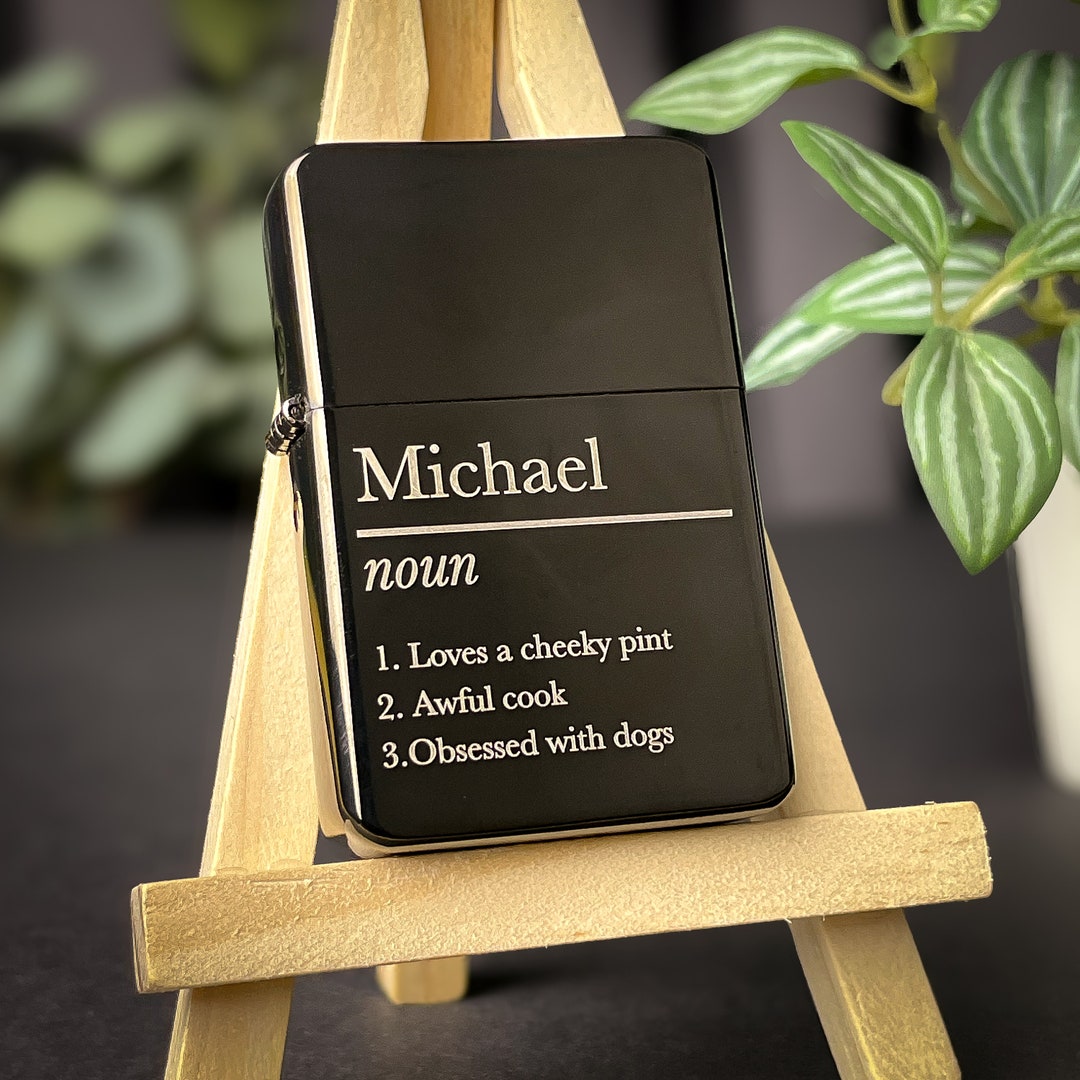 Personalised Name Definition Lighter || Custom Text Lighter Gift for ...