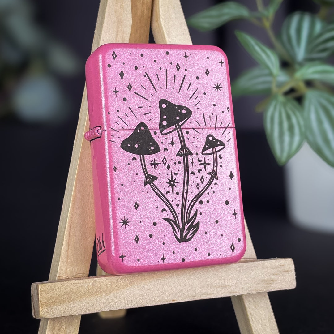 Magic Mushroom Custom Engraved Lighter || Personalised Lighter Gift for ...