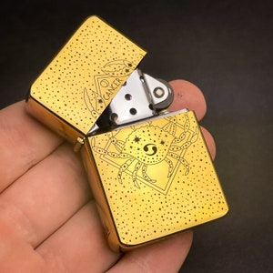 Cancer Zodiac Star Sign Custom Engraved Lighter || Personalised Lighter ...