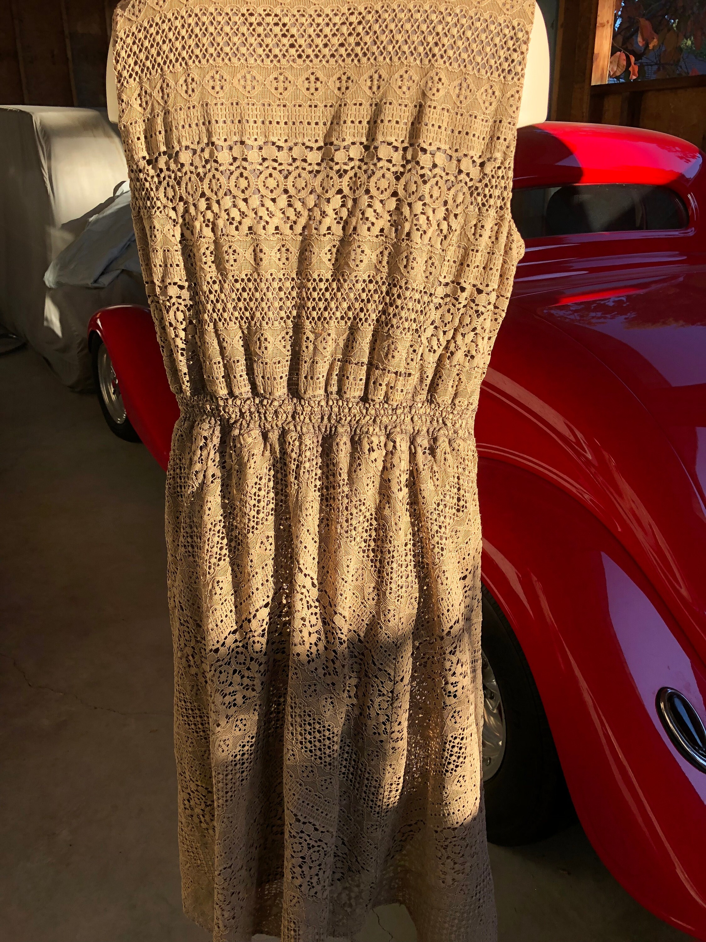 Reba Lace Embroidered Sleeveless Line Boho Dress - Etsy