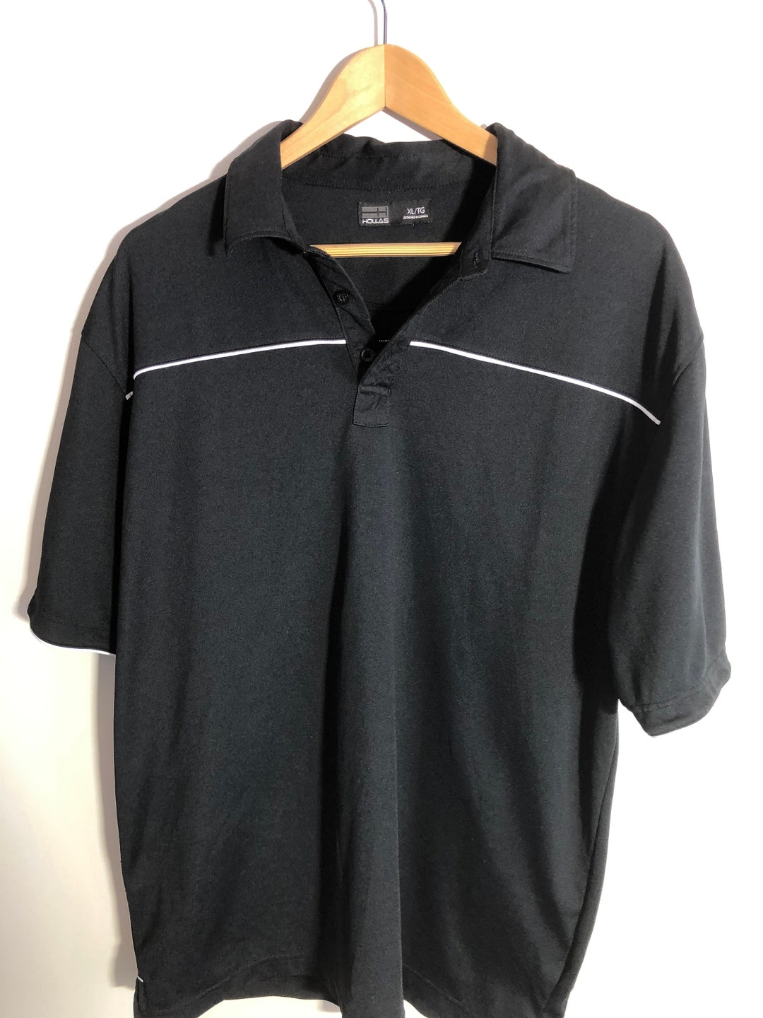 Vintage Hollas Black Golf Polo Shirt - Etsy