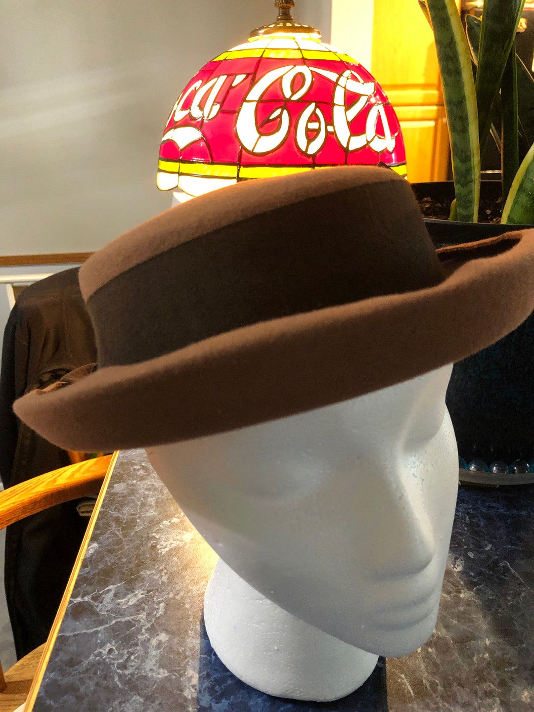 Vintage 1970’s Camel Colour Pork Pie Hat - Etsy