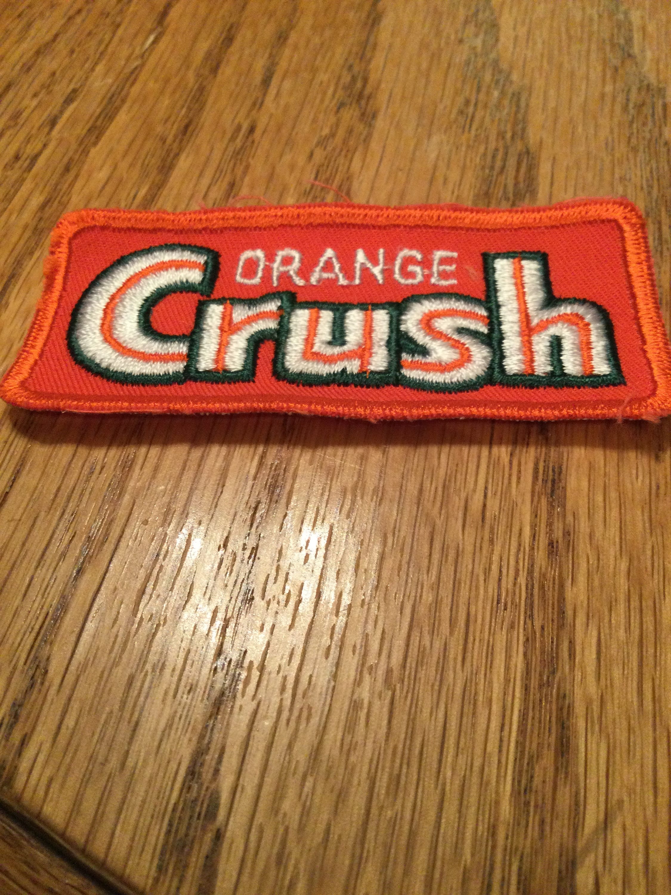 Vintage Orange Crush Embroidered Sew on Patch - Etsy