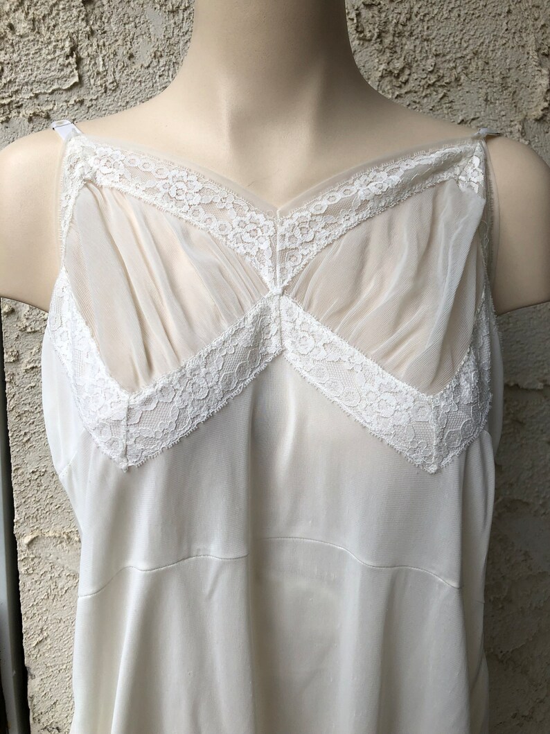 Vintage off White Dress Slip - Etsy