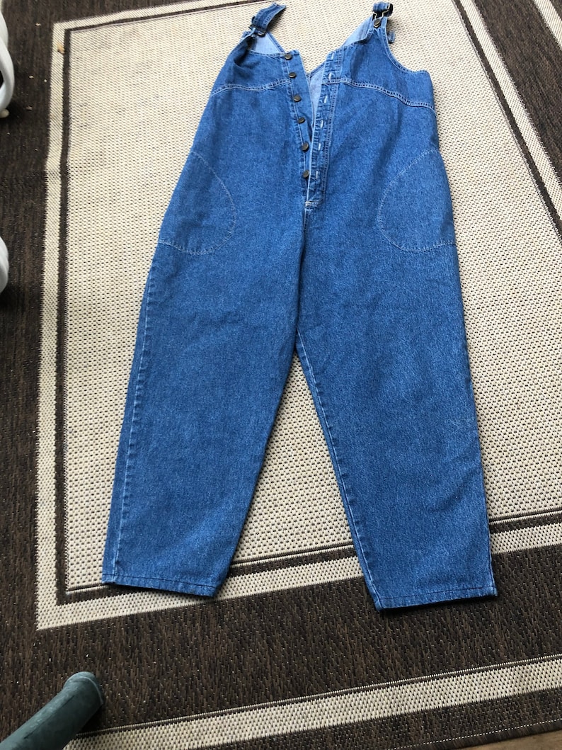 Vintage Rebel Denim Baggy Overalls - Etsy