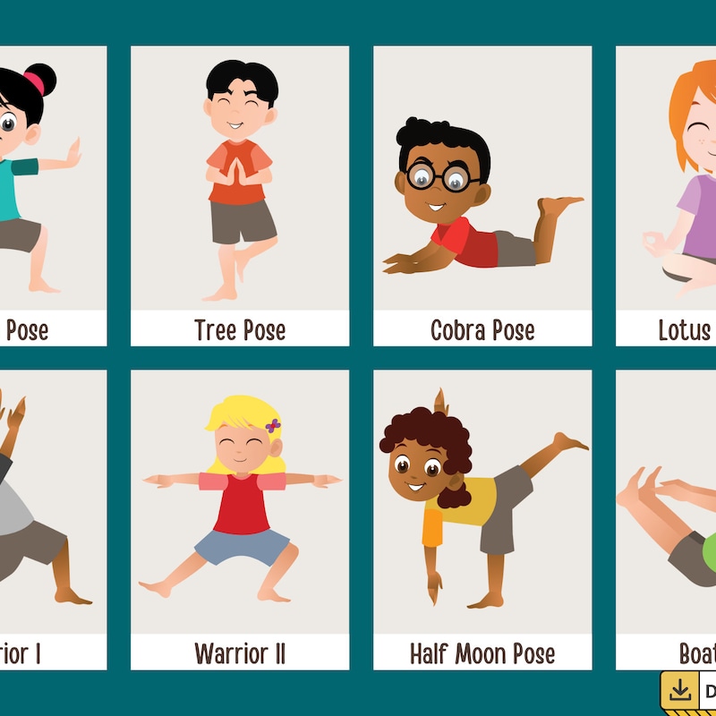 Yoga Poses - Etsy