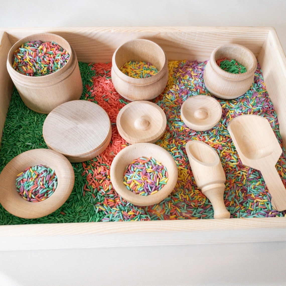 Montessori Toys for Toddlers Sensory Bin Tools Sensory toys | Etsy