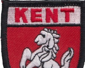 UK KENT County Flag Embroidered Iron on Patch Sew on Badge - Etsy