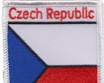 Czech Republic Flag Patch Iron on / Sew on Badge Embroidered Embroidery Applique - Etsy