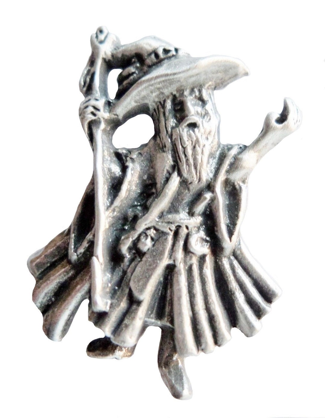 Merlin the Wizard Pewter Pin Badge - Hand Made in the United Kingdom - Etsy