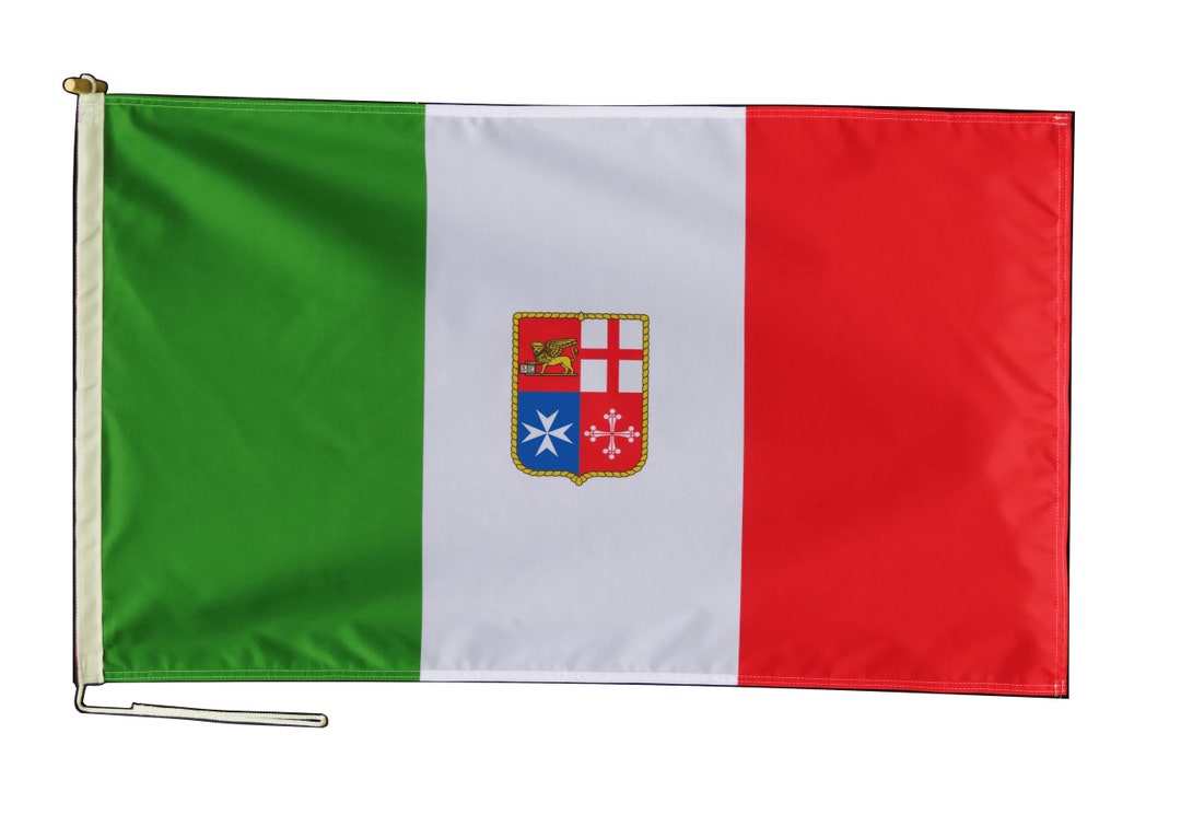 Italy Merchant Ensign Flag - Hand Made in the UK - Various Sizes - Etsy