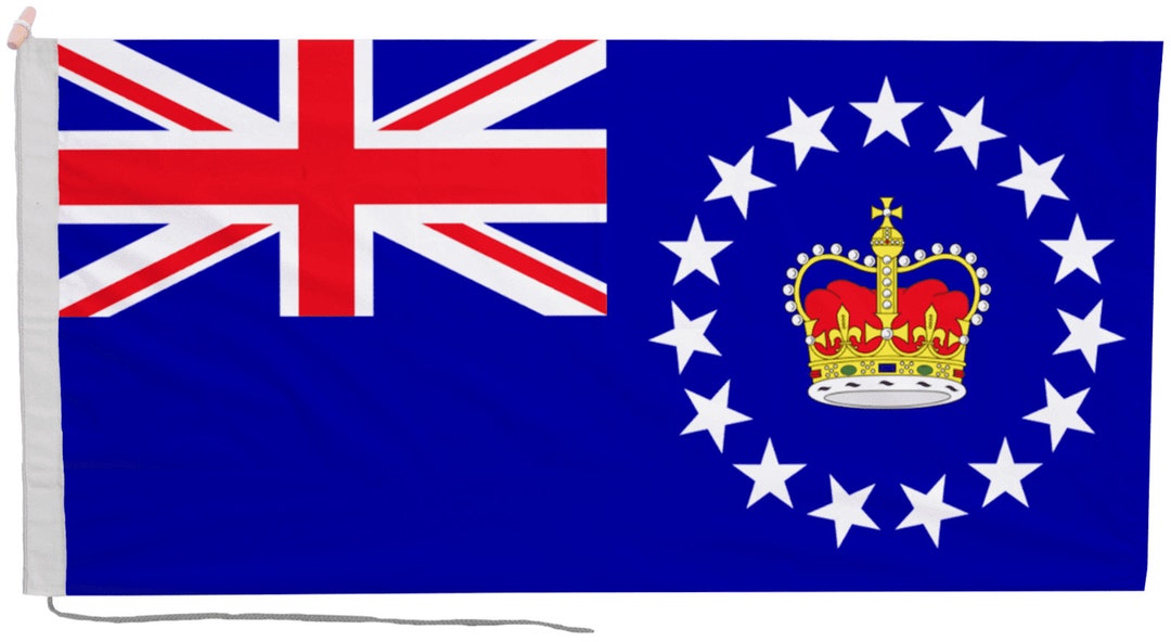 Cook Islands Queen's Representative Flag With Eyelets or Rope and ...