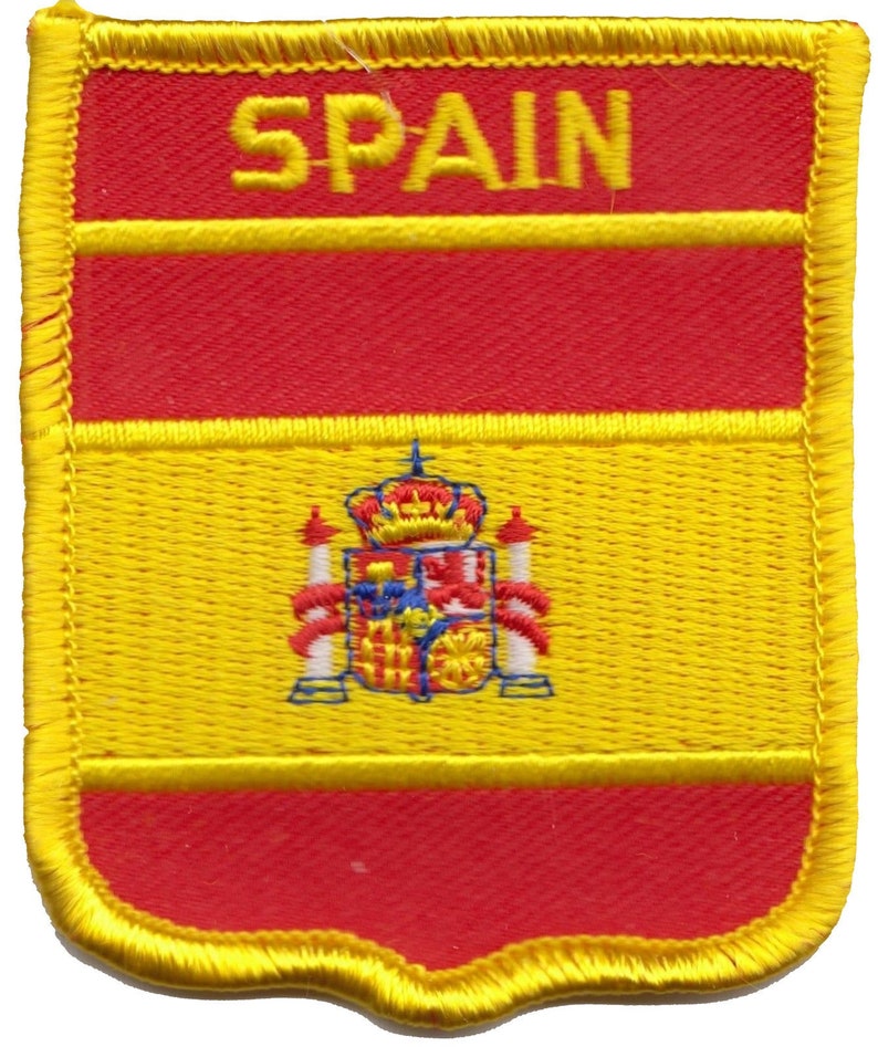 Spain State Flag Embroidered Patch - Etsy