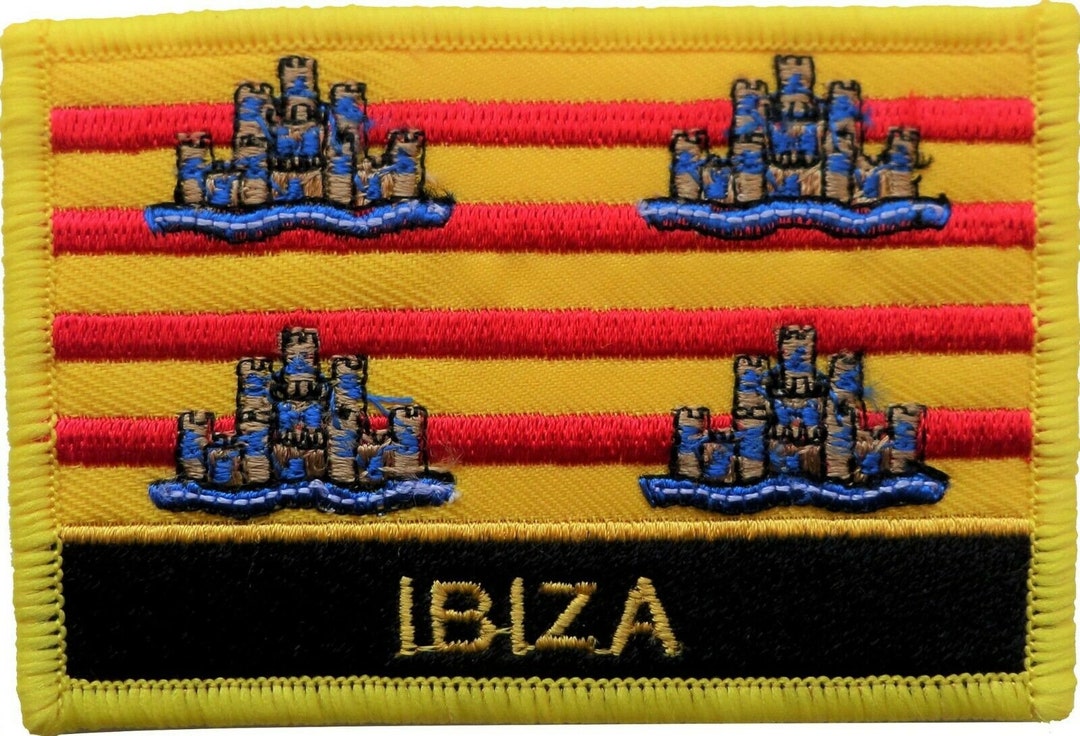 Ibiza Flag Rectangular Embroidered Patch - Etsy