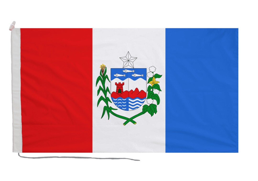 Alagoas Flag With Eyelets or Rope and Toggle - Hand Made in the UK - Etsy
