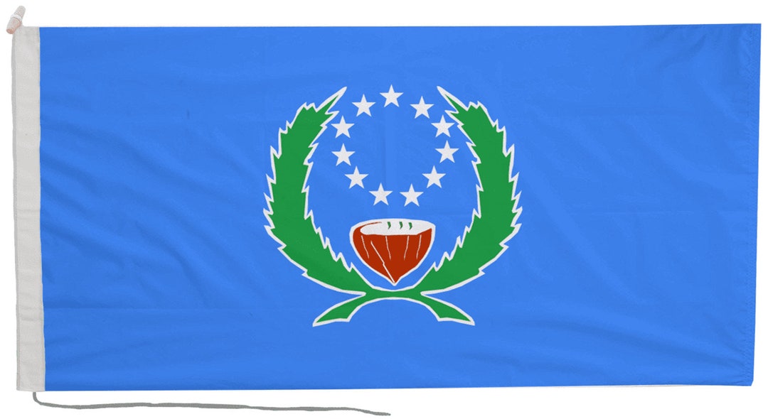 Pohnpei Flag With Eyelets or Rope and Toggle - Hand Made in the UK - Etsy