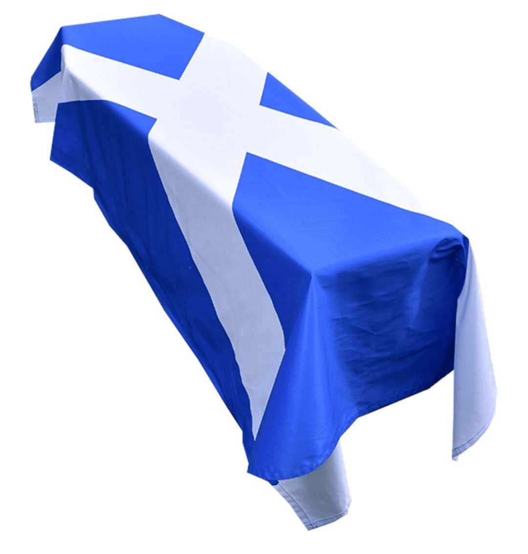 Scotland Coffin Drape Flag - Premium Quality and Made in the UK - Fast ...