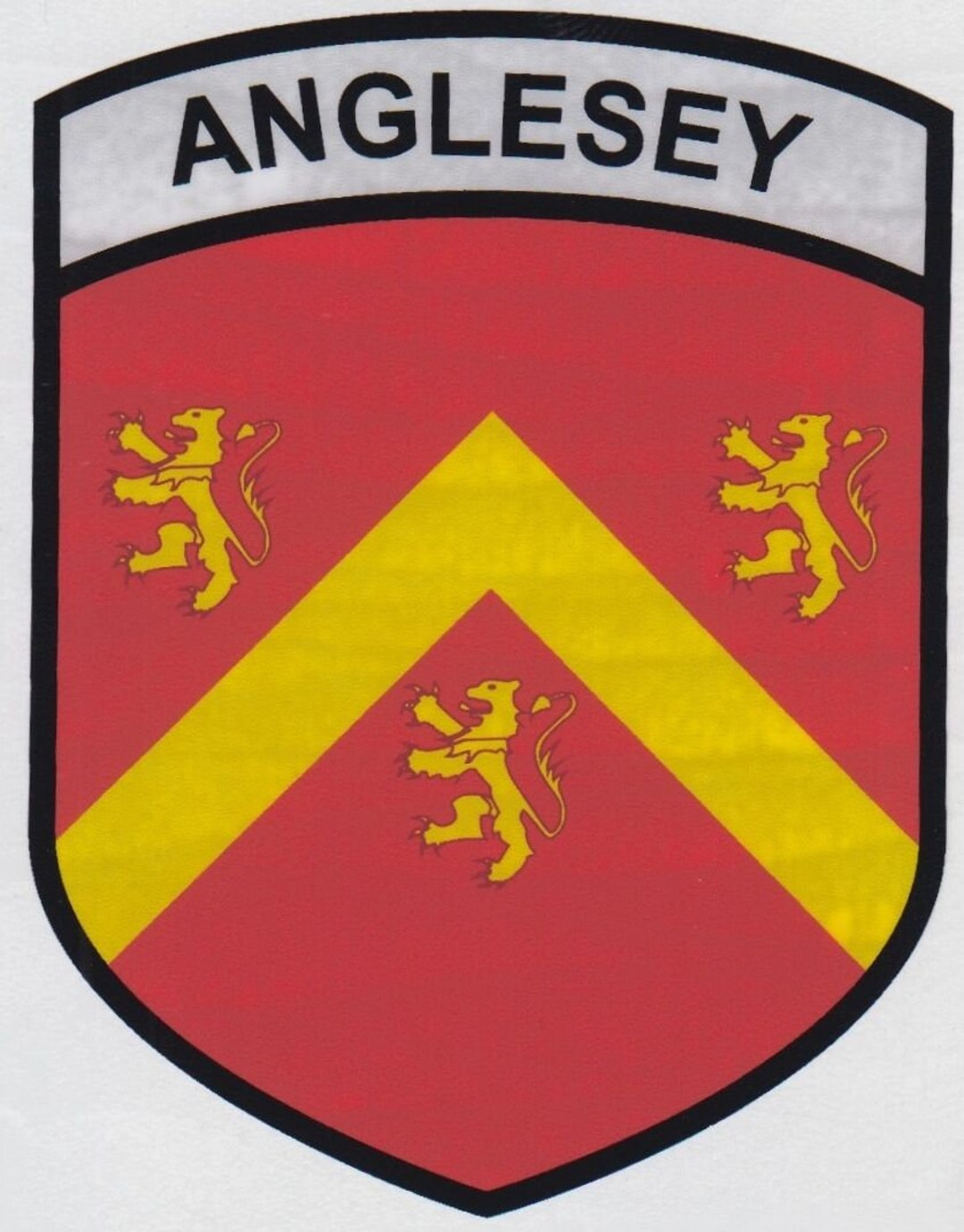 Anglesey Wales Flag Car Sticker Shield (self-cling) - Etsy UK