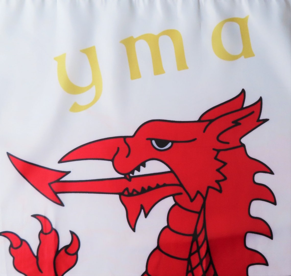 Wales Yma O Hyd Football Supporters 5'x3' Flag - Etsy
