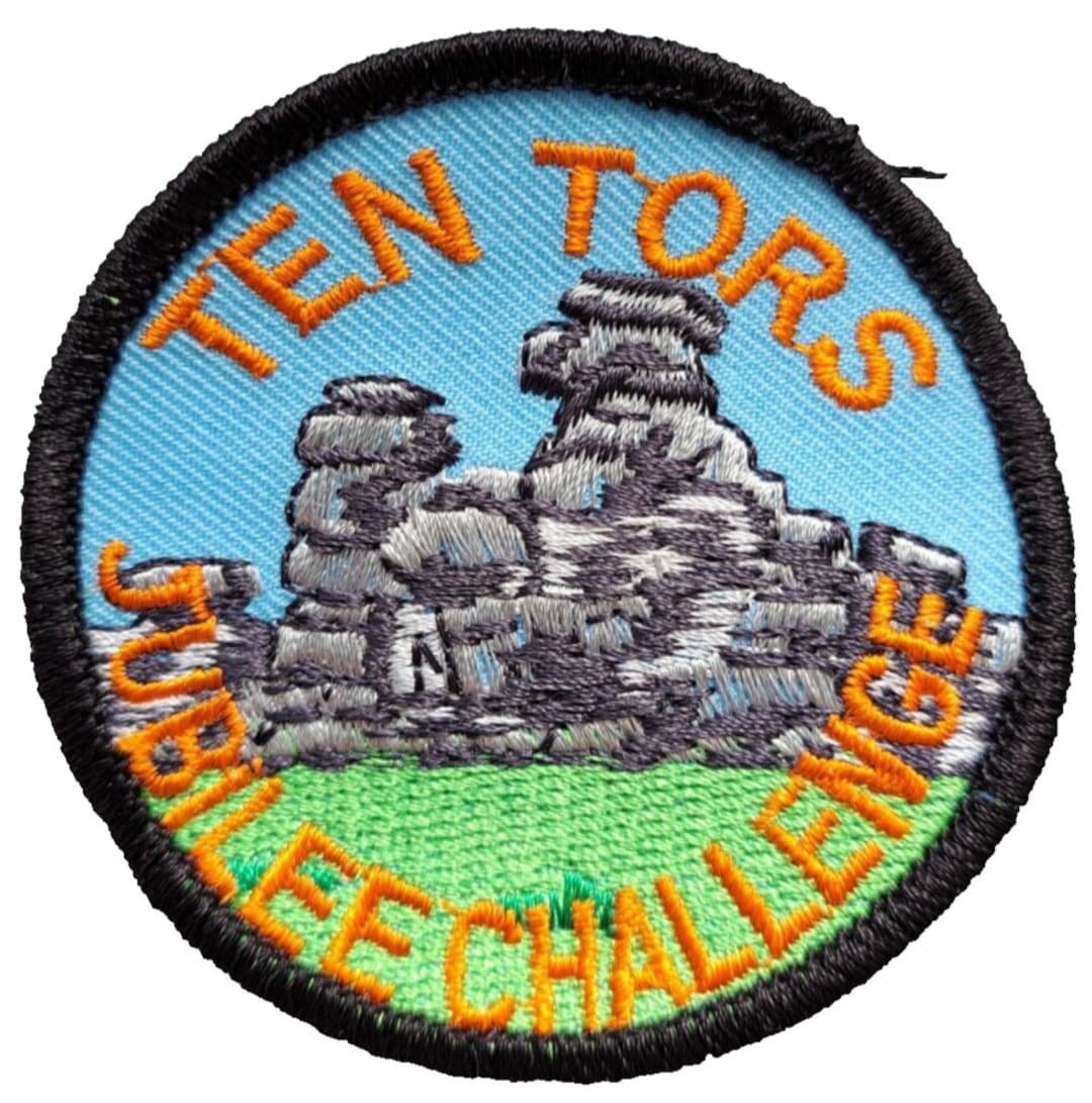 Ten Tors Dartmoor National Park Devon Embroidered Patch Jubilee ...