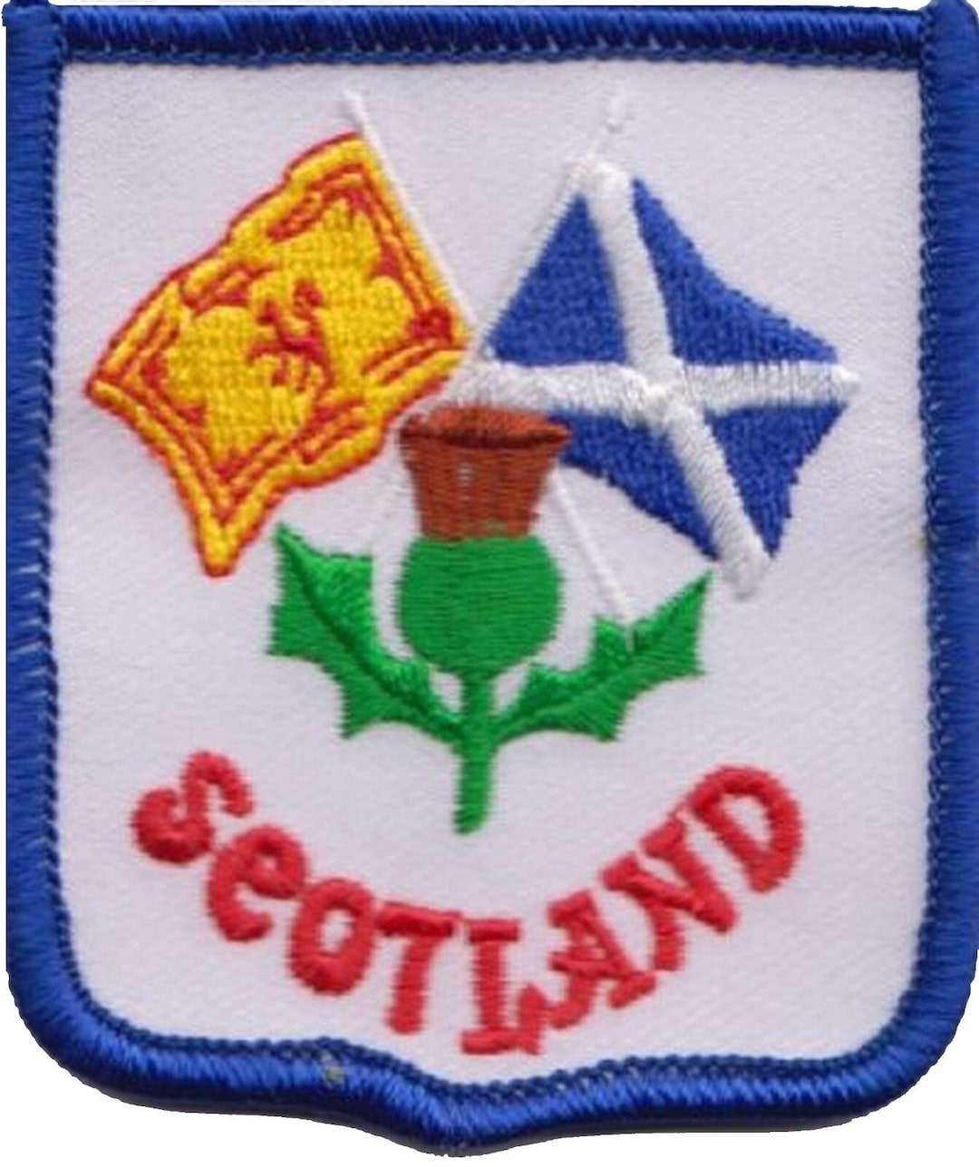 Scotland Thistle & Flags Scotland Lion Rampant Shield Embroidered Patch ...