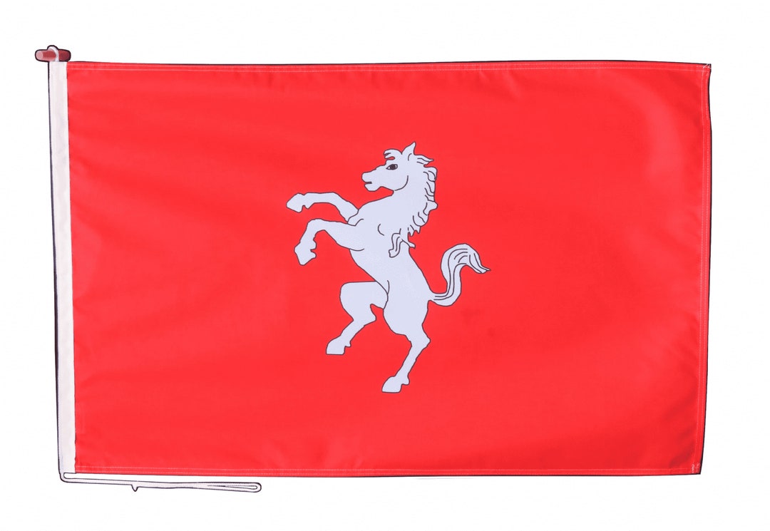 Kent Flag With Eyelets or Rope and Toggle - Hand Made in the UK - Etsy