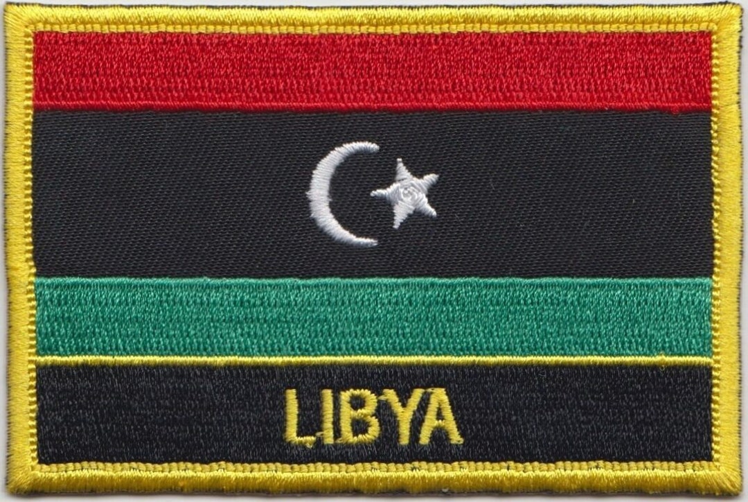 Libya Flag Rectangular Embroidered Patch - Etsy